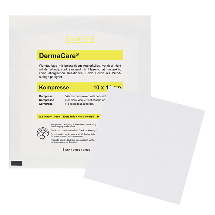 DermaCare® Kompresse 10 x 10 cm. Einzeln, steril verpackt. kaufen ...