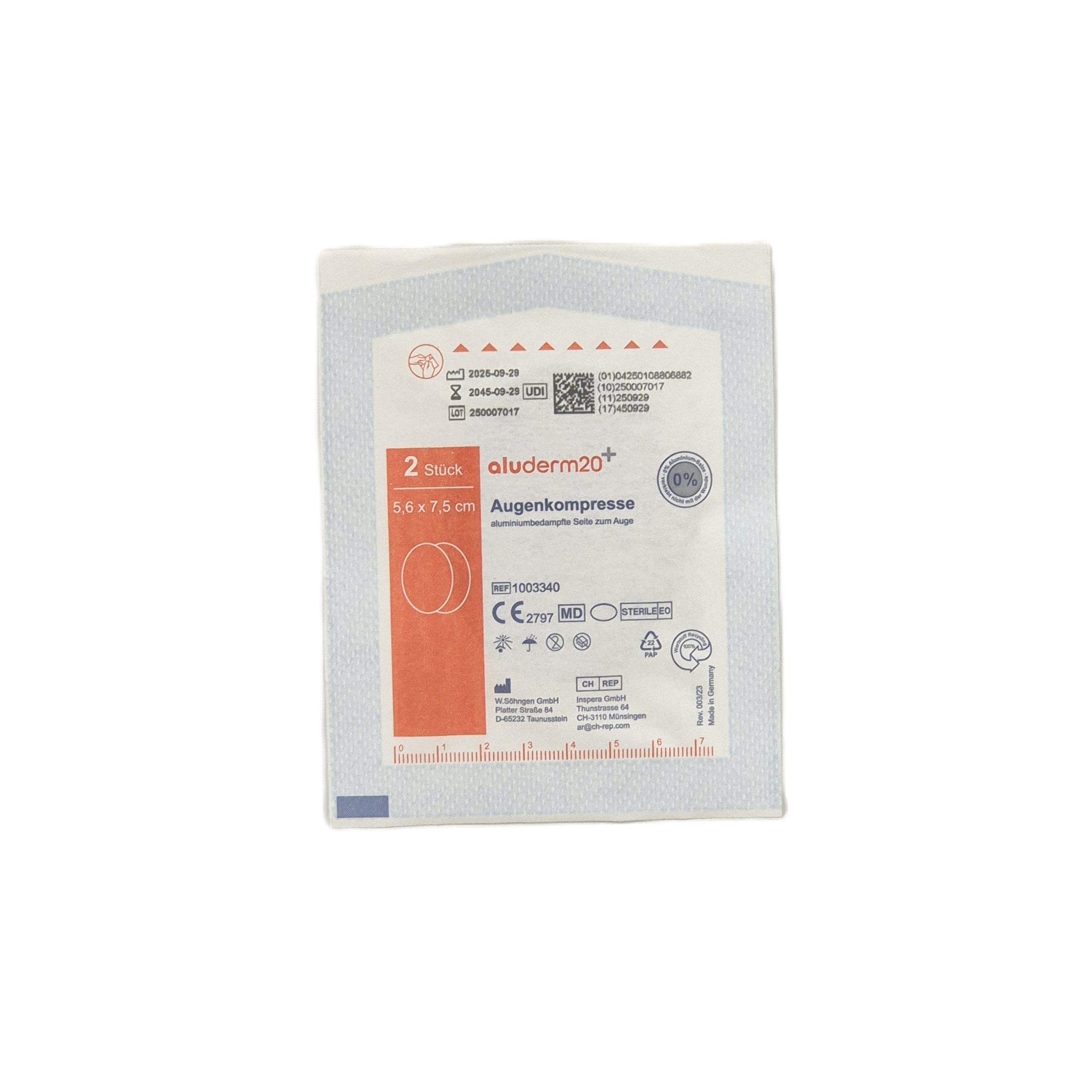 aluderm® Augenkompresse DuOcul. Steril verpackt. kaufen | Stampfli Medical